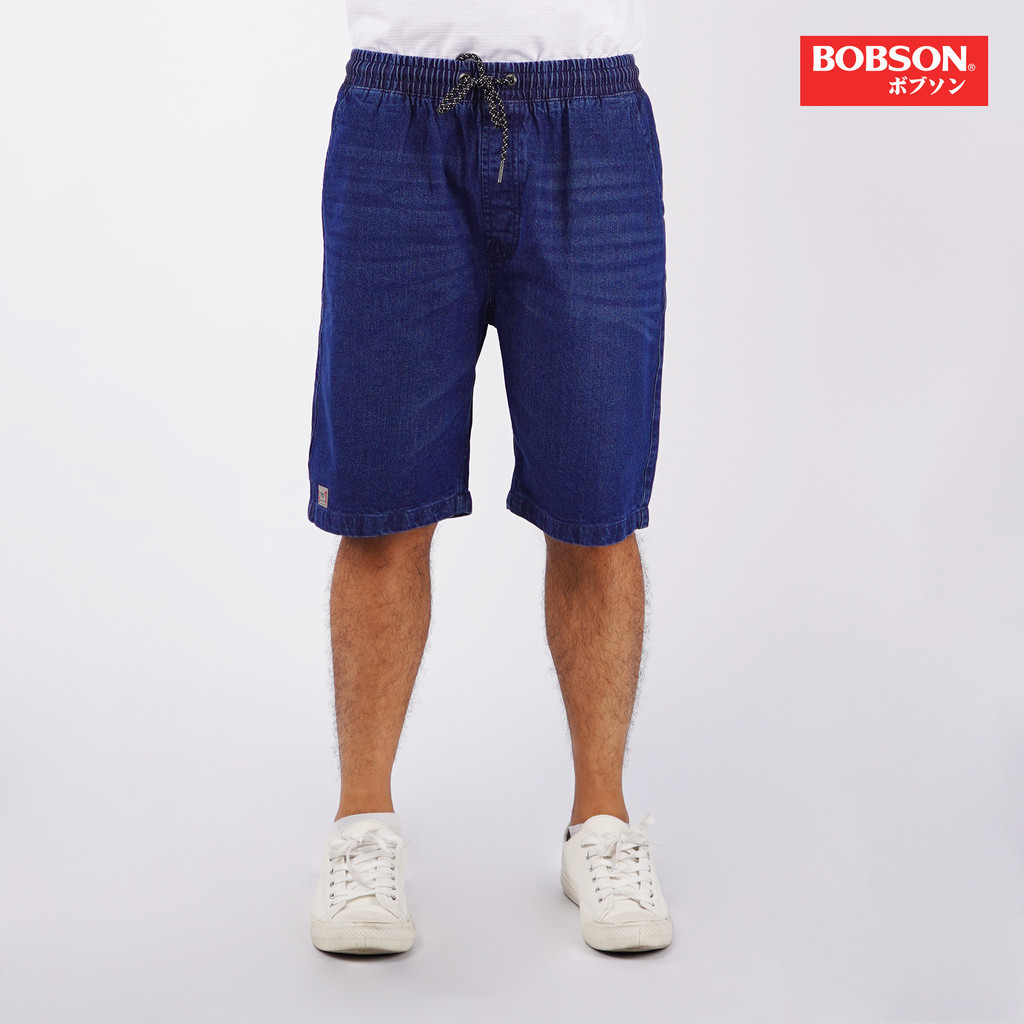 Bobson Japanese Men's Basic Denim Jogger Short for Men Trendy Fashion ...