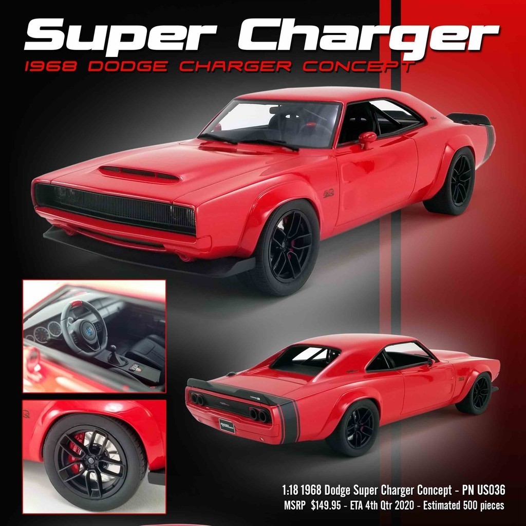 [Ready Stock] GT Spirit 1: 18 US Version 1968 Dodge Dodge Super Charger ...