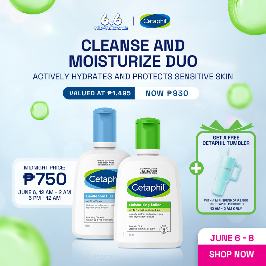 Cetaphil Cleanse And Moisturize Kit(Gentle Skin Cleanser 250ml & Free ...