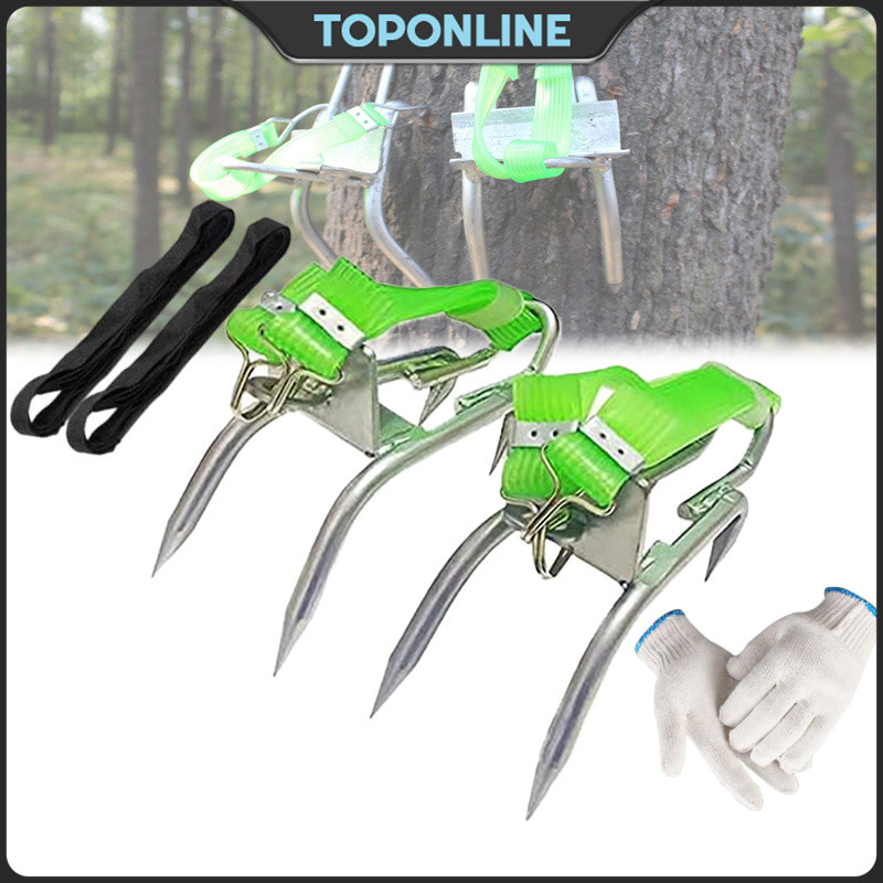 1Pair Tree Climbing Paw 4 Steel Claws Coconut Tree Fast Climbing Tools ...
