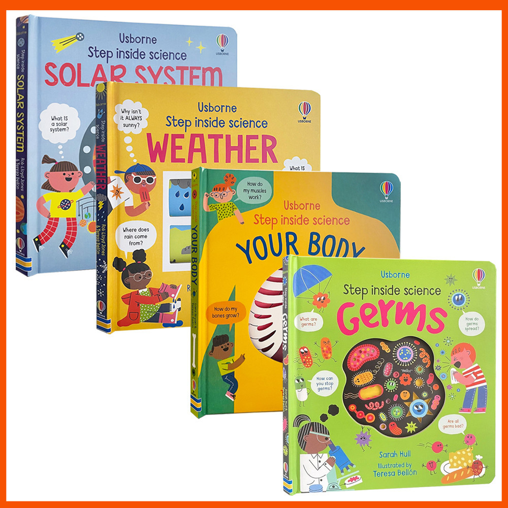 Usborne Step Inside Science Series Books-(Your Body/Germs/Weather ...