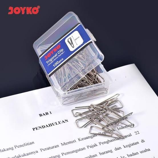 Trigonal Paper Clip No.1P and 3P Joyko contains 100 Pcs / Trigonal ...