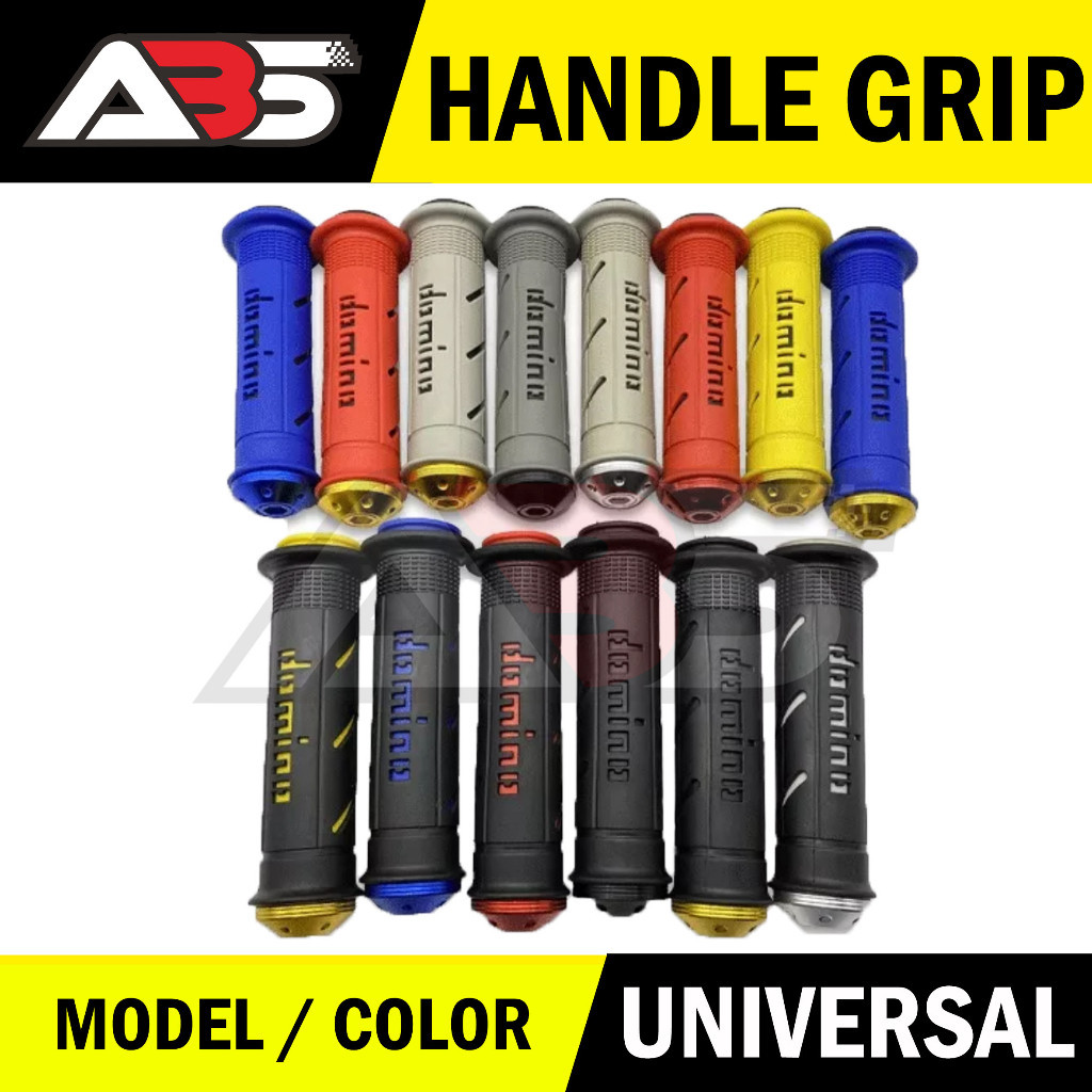 Domino Universal Handle Grip Rubber New Design gold end(1pair ...