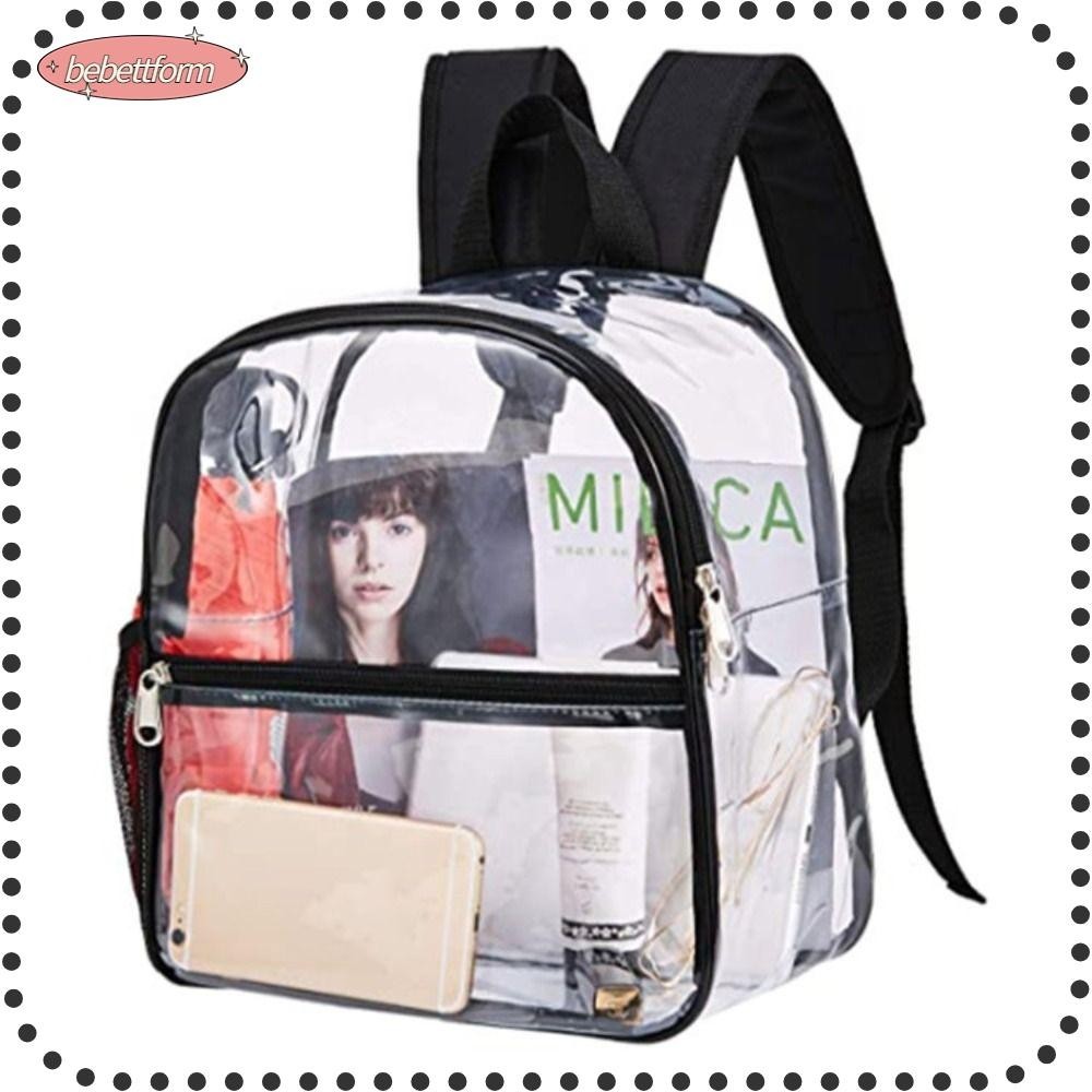 LUCKY Backpack, Mini High-capacity Transparent Bag, PVC Stadium ...