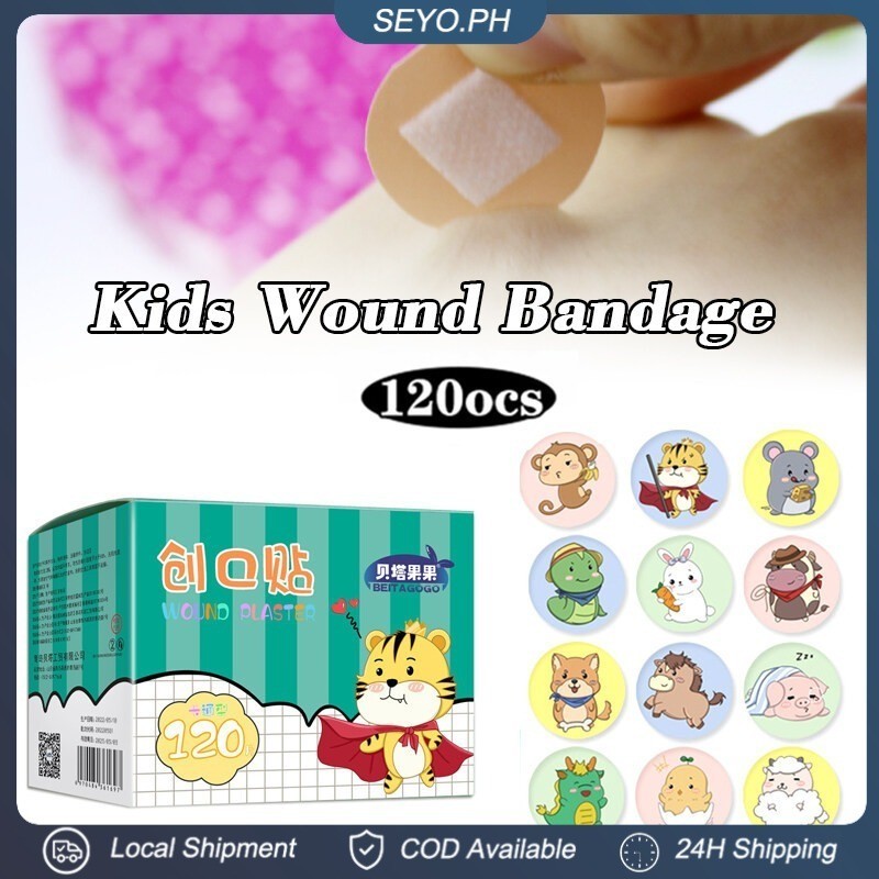 100/120PCS Mini Round Bandage Disposable Waterproof Adhesive Bandage ...