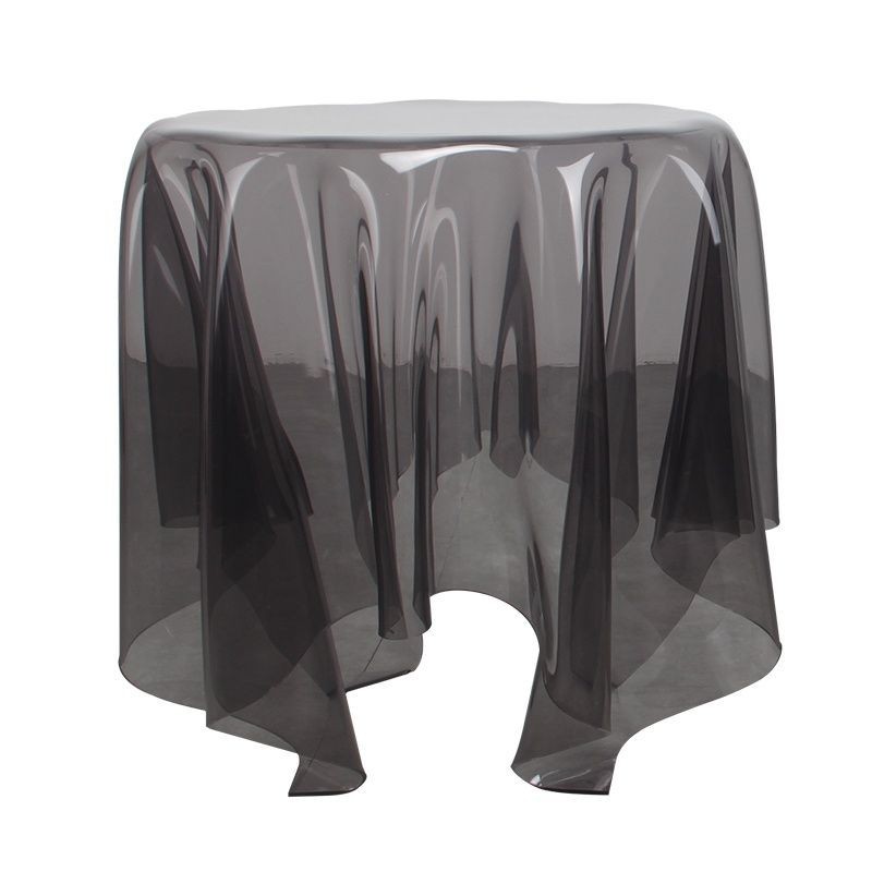 European-Style Acrylic Ghost Table Living Room Small round Table ...