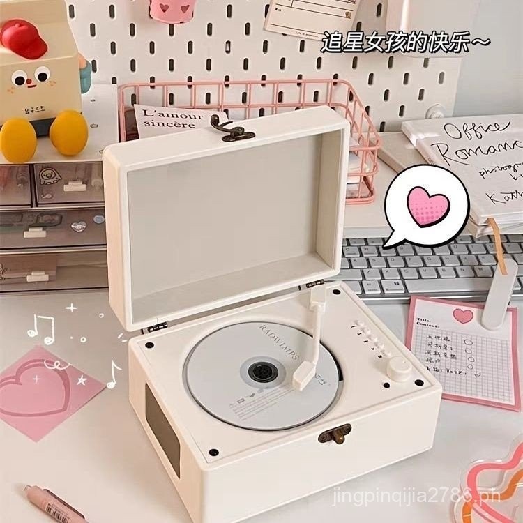 RetroCDMachine Music Album Bluetooth Speaker Player Vinyl Record ...