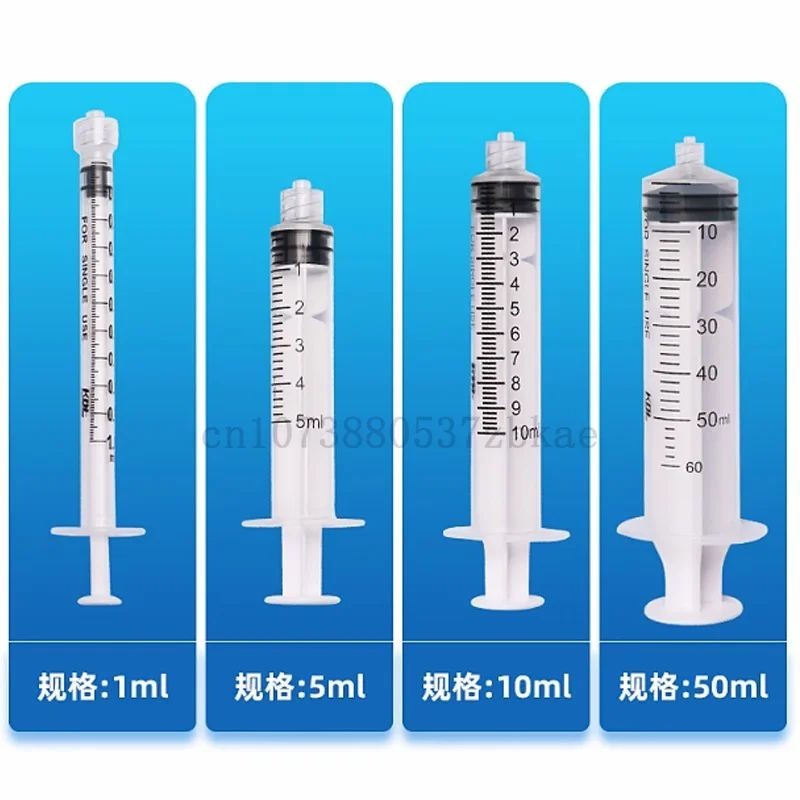 1ml 3ml 5ML Plastic Disposable Injector Syringe Luer Lock Syringes For ...