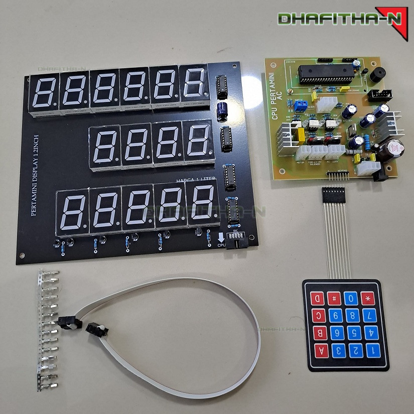 MERAH Cpu Set Pom Mini AC IC Program ATmega 16/32+ Display 7-segment ...