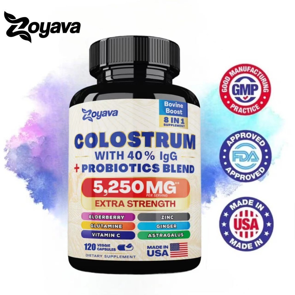 Zoyava Colostrum Probiotics Blend Capsules Supports Intestinal Muscle ...