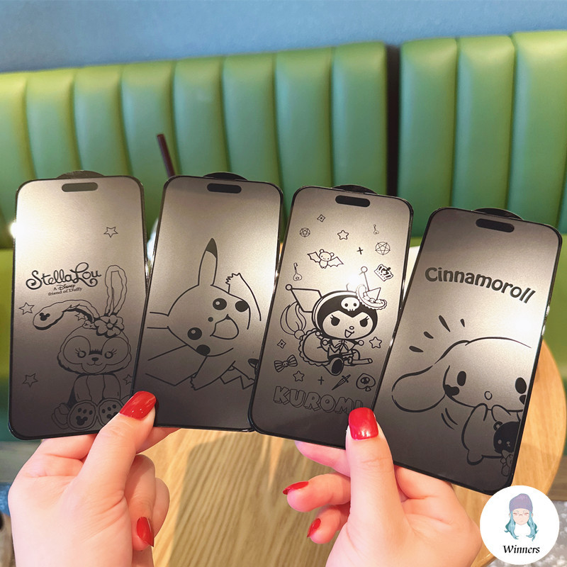 Cartoon Cinnamoroll Tempered Glass Screen Protector for IPhone 16 15 14 ...