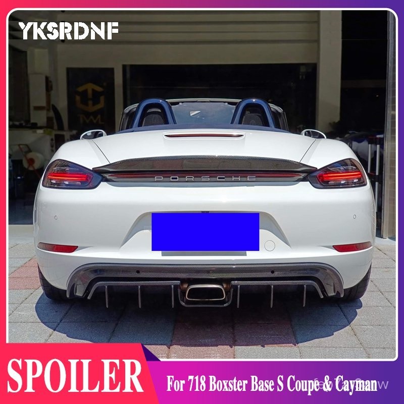 RQ+For Porsche 718 Boxster Base S Coupe & Cayman 16-22 Rear Spoiler ...