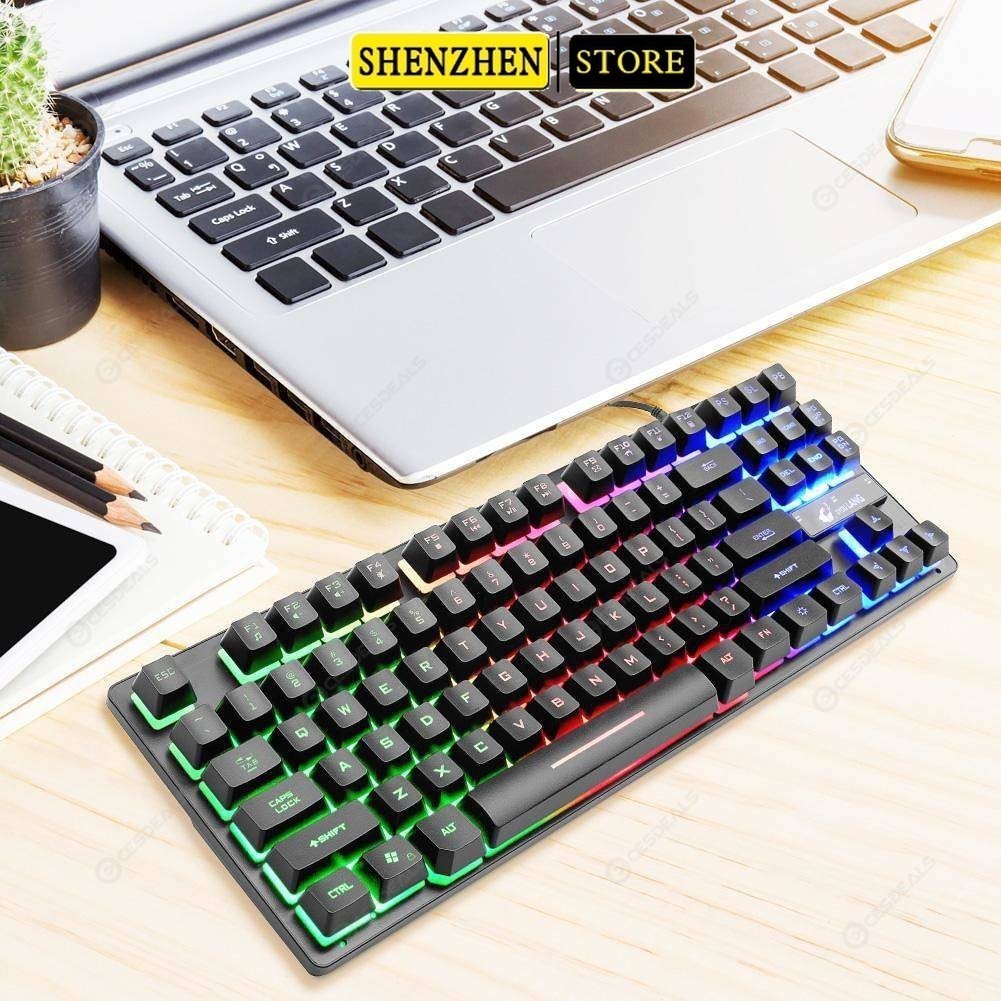 Ziyou LANG K16 Wired Mechanical Keyboard with LED 87 Tenkeyless keys ...
