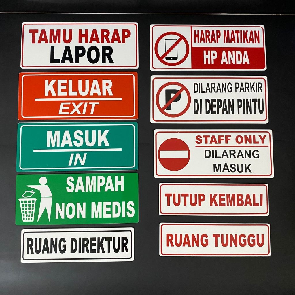 ACRYLIC SIGN PARKING SIGN BOARD ETC RAMBU SIGNAGE | Shopee Philippines