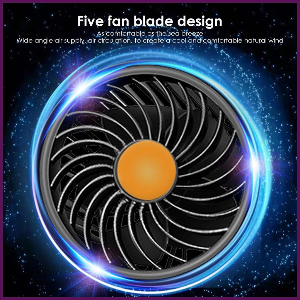 Car Electric Fans 2 Speed Vehicle Fans For Rear Seat Passenger Portable ...