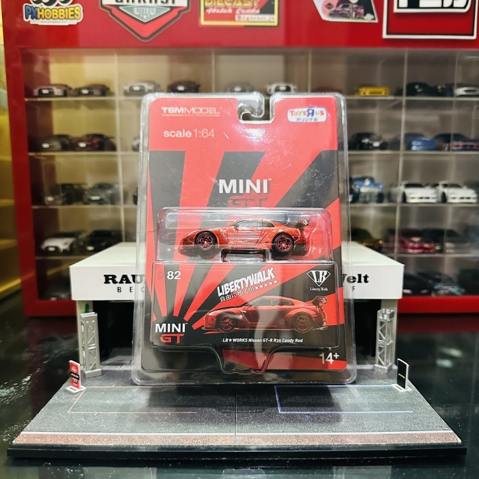 Mini GT 82 LB Works Nissan GTR R35 Candy Red w/ Carbon ToysRus Japan ...