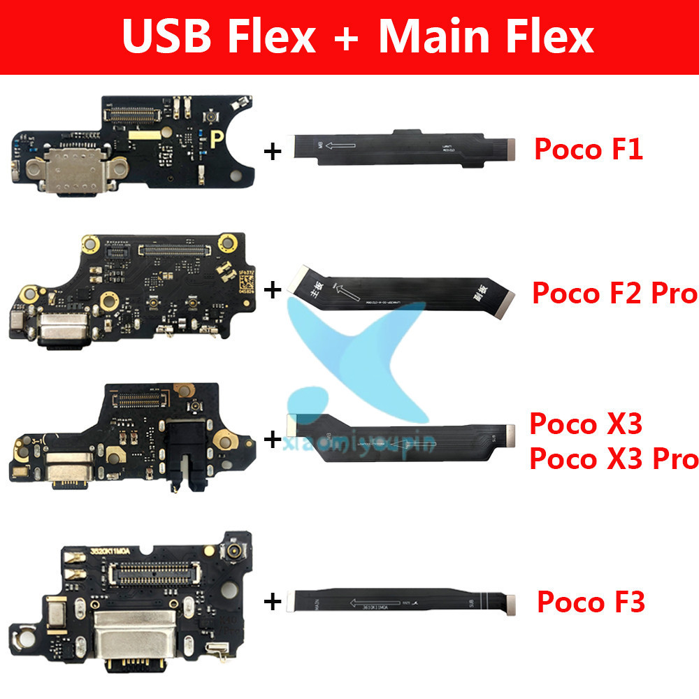 For Xiaomi Poco F2 Pro F1 F3 X3 Pro Charging Board Connector With ...