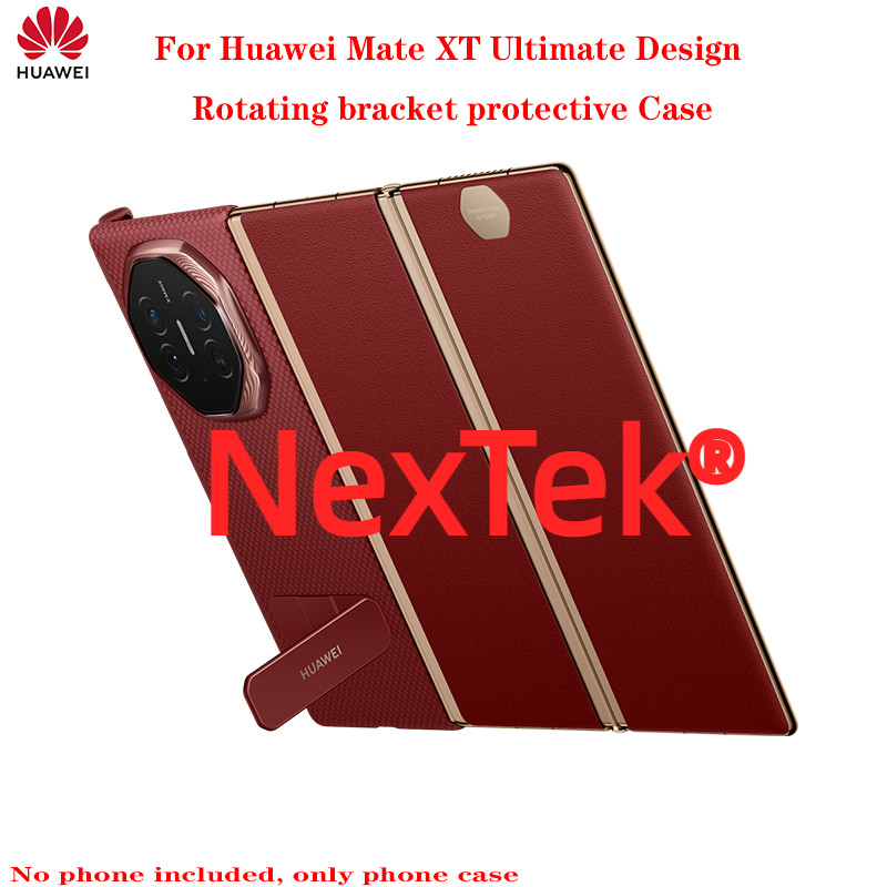 Original Huawei Mate XT / XTs Ultimate Design Rotating Stand Aramid Fiber Case bracket ...