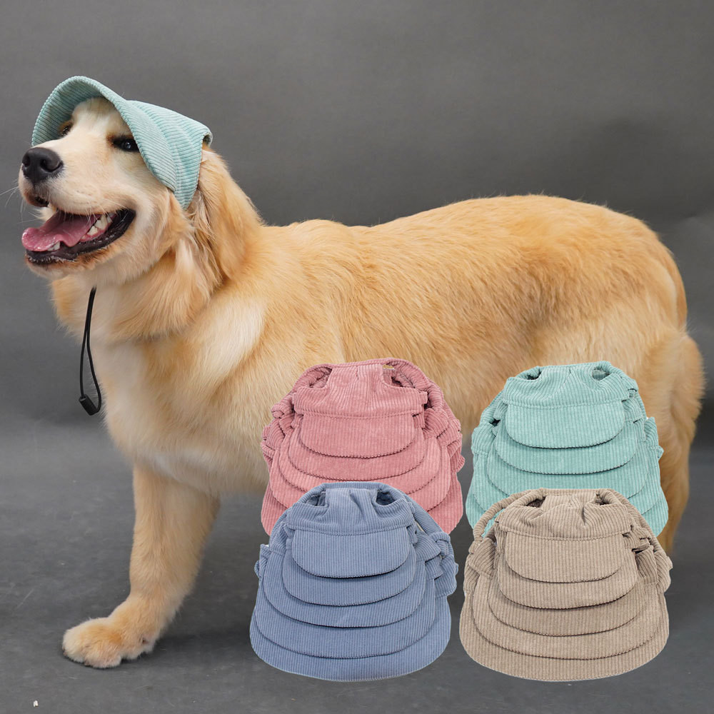 Dog Baseball Cap Leaky Ear Golden Retriever Labrador Big Dog Hat Pet ...