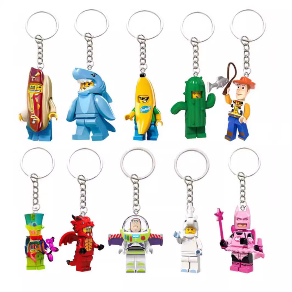 Lego Minifigure Keychain Car Schoolbag Pendant Buzz Lightyear Woody ...