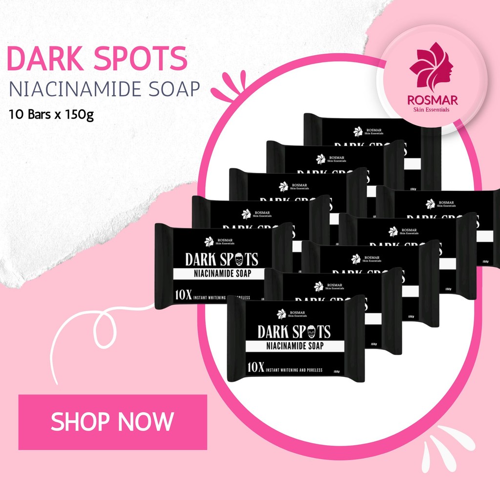 Rosmar 10 BARS Dark Spots Soap 150g | with Niacinamide | Shopee Philippines