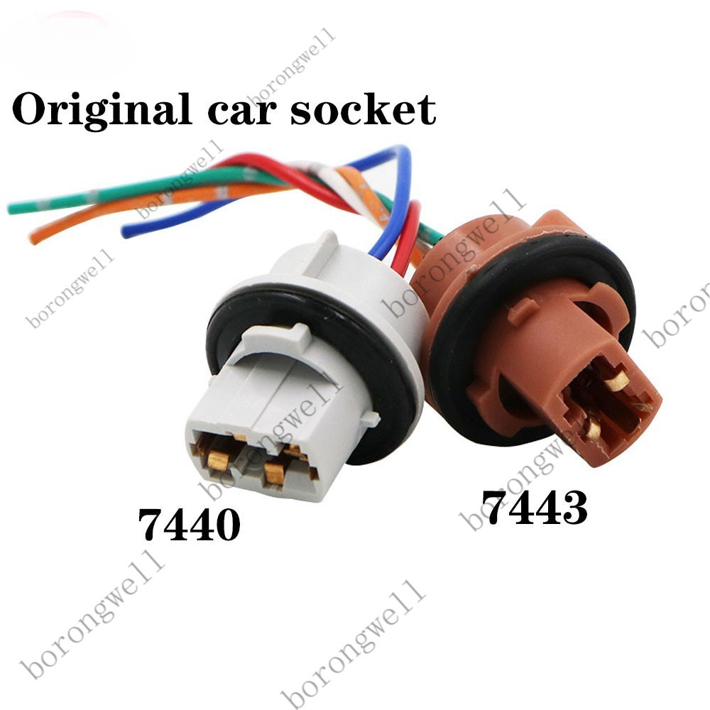 1pcs car led socket T20 7440 w21w 7443 w21/5w LED bulb holder LED ...