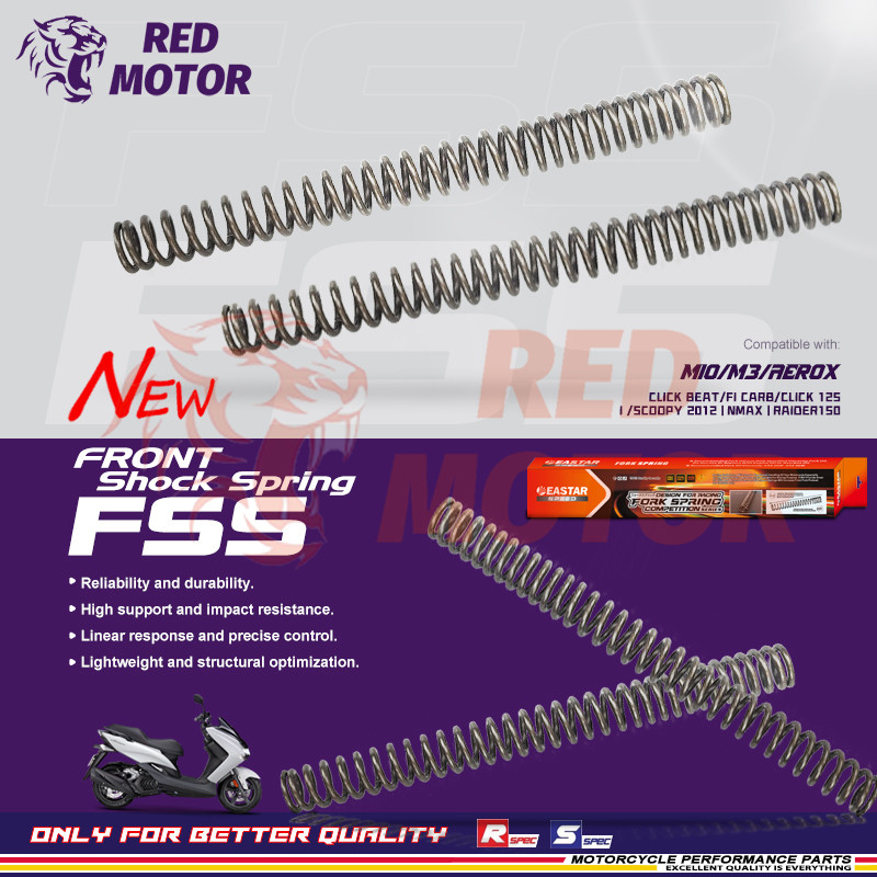+TENTION 40% Racing Front Shock Spring Raider 150 \ Mio,M3,Aerox \ Nmax ...