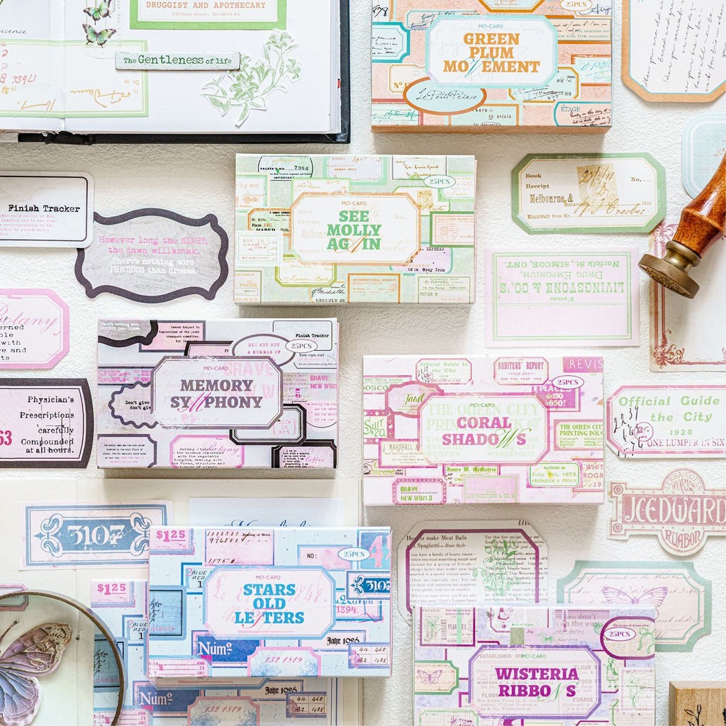 Cdaily|25 Sheets Colorful Matchbox Note Stickers Good Dream Mark Basic ...