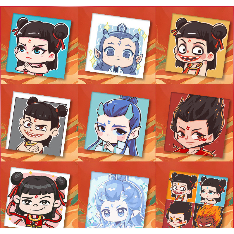 Nezha Ao Bing Digital Oil Painting 2025 New Cartoon Anime Handmade diy ...