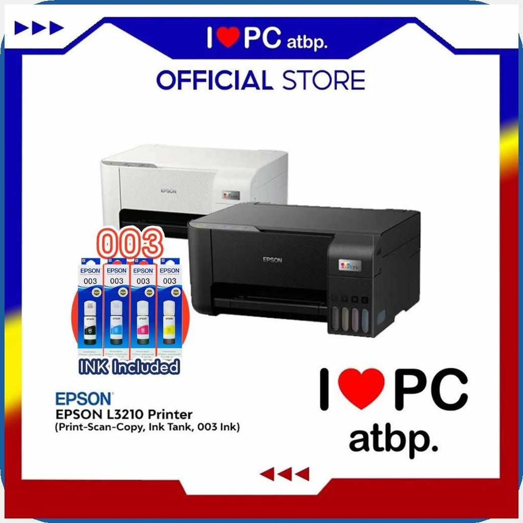 Epson^Z.L3210=zc*Printer:j%(Print-Scan-Copy,_w%Ink_l%Tank,_o%003_n%Ink) | Shopee Philippines