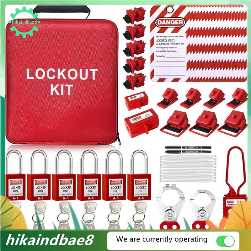 [hIkAi] Lockout Tagout Kit Lock Out Tag Out Kits Electrical Lockout ...