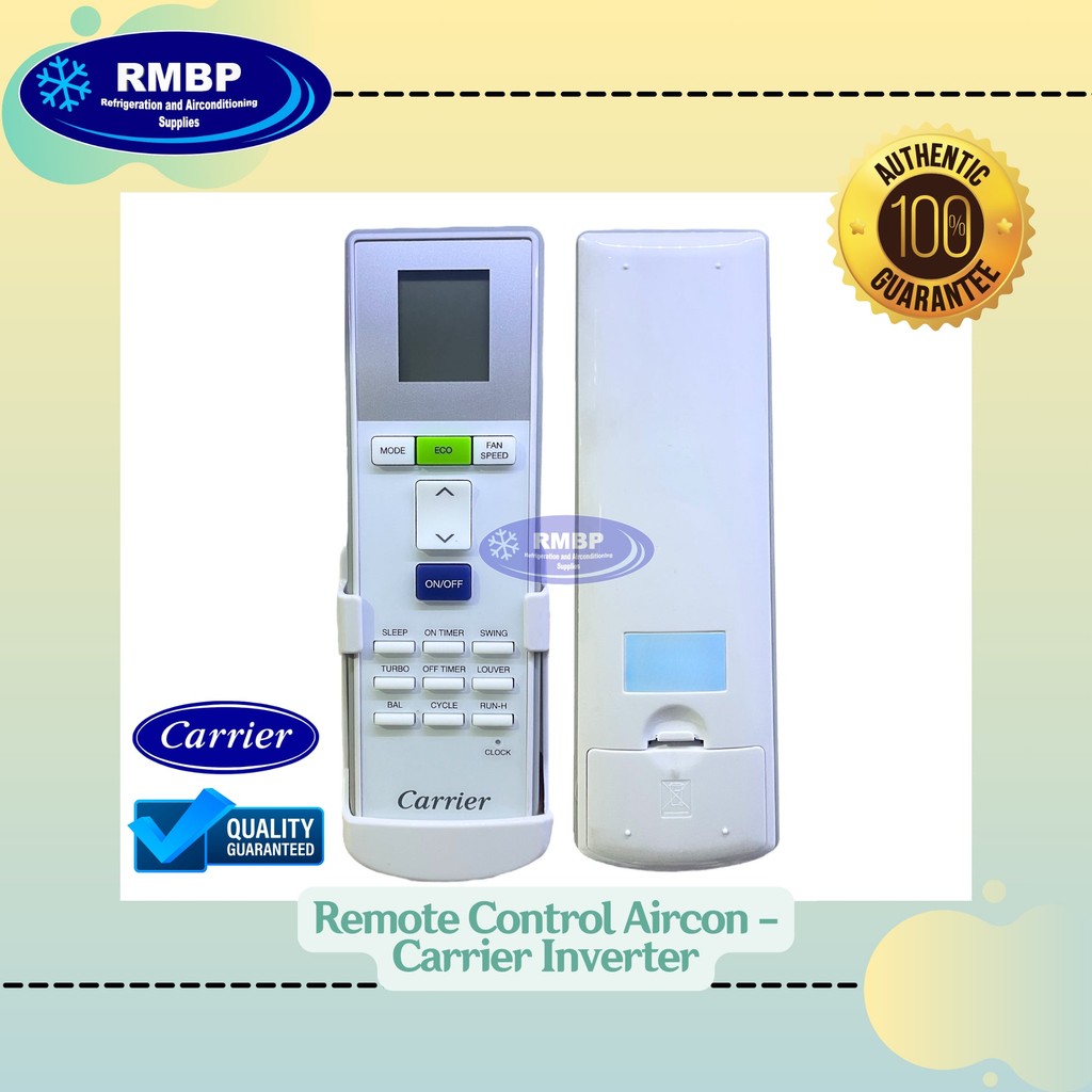 Remote Control Aircon - Carrier Inverter | Shopee Philippines
