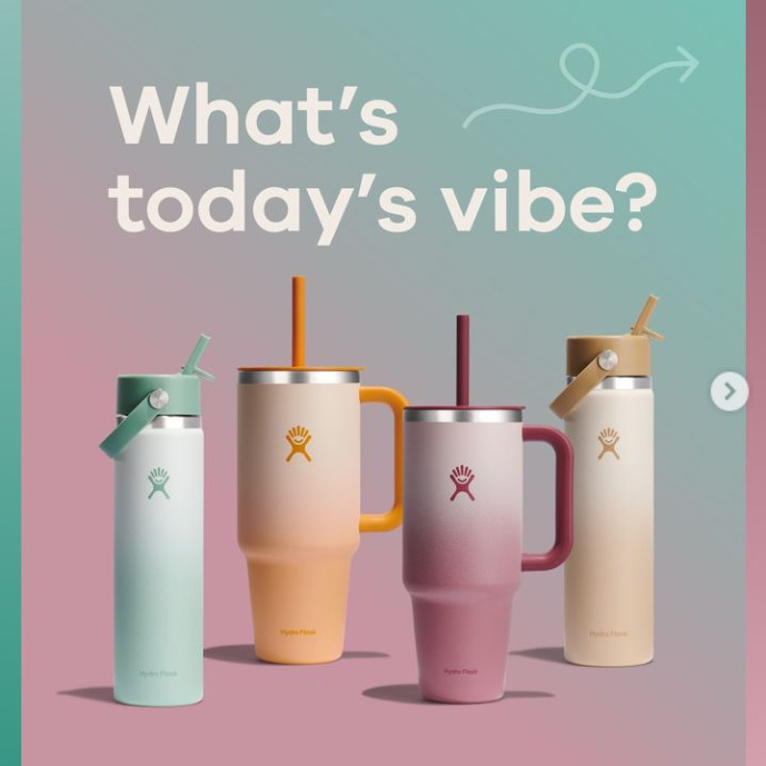 Hydro Flask Ombre Straw Icemaster Cup Wide Mouth Straw Thermos Thermos ...