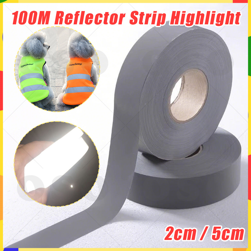 100M Highlight Reflectorized Tape Clothes Reflectorized Tape Reflector ...
