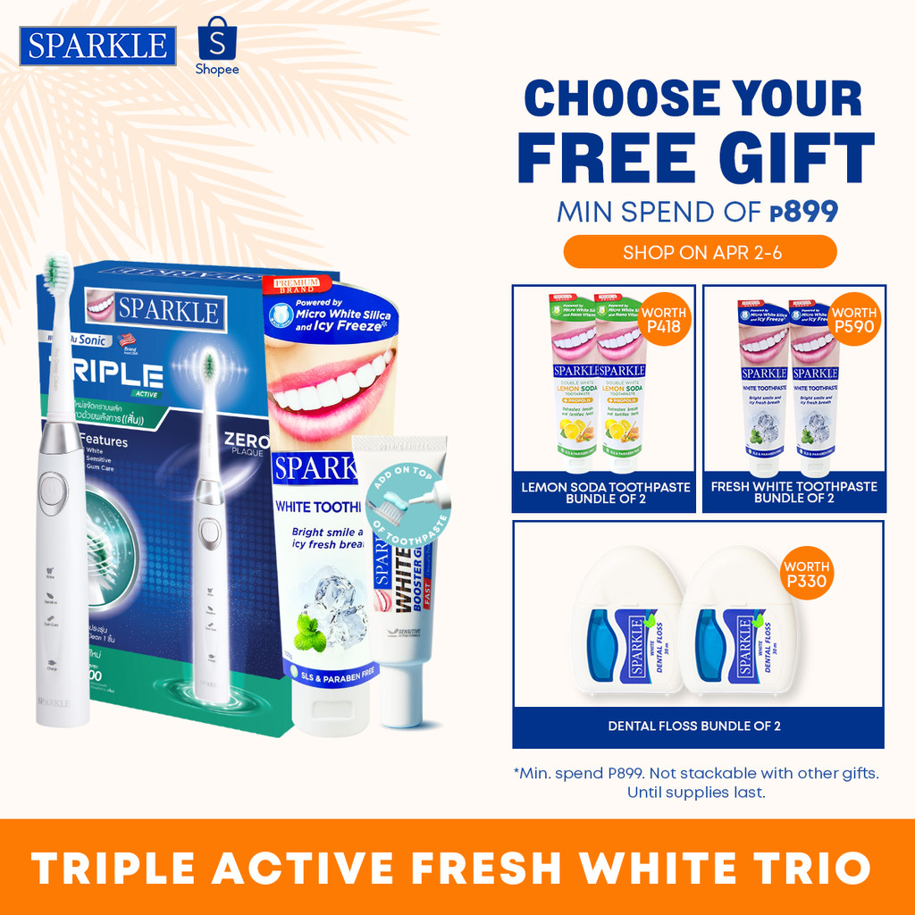 SPARKLE Triple Active Fresh White Trio (Triple Active TB, Fresh White ...