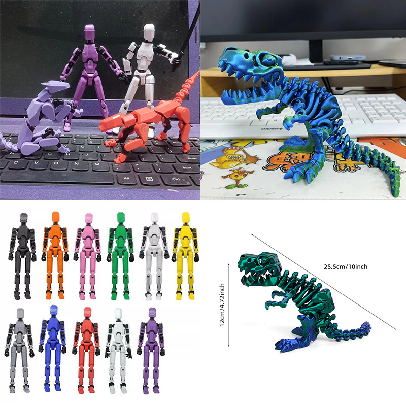 Dummy 13 Figure Lucky 13 Action Figure 3D Printing T13 Robot Nova 13 ...