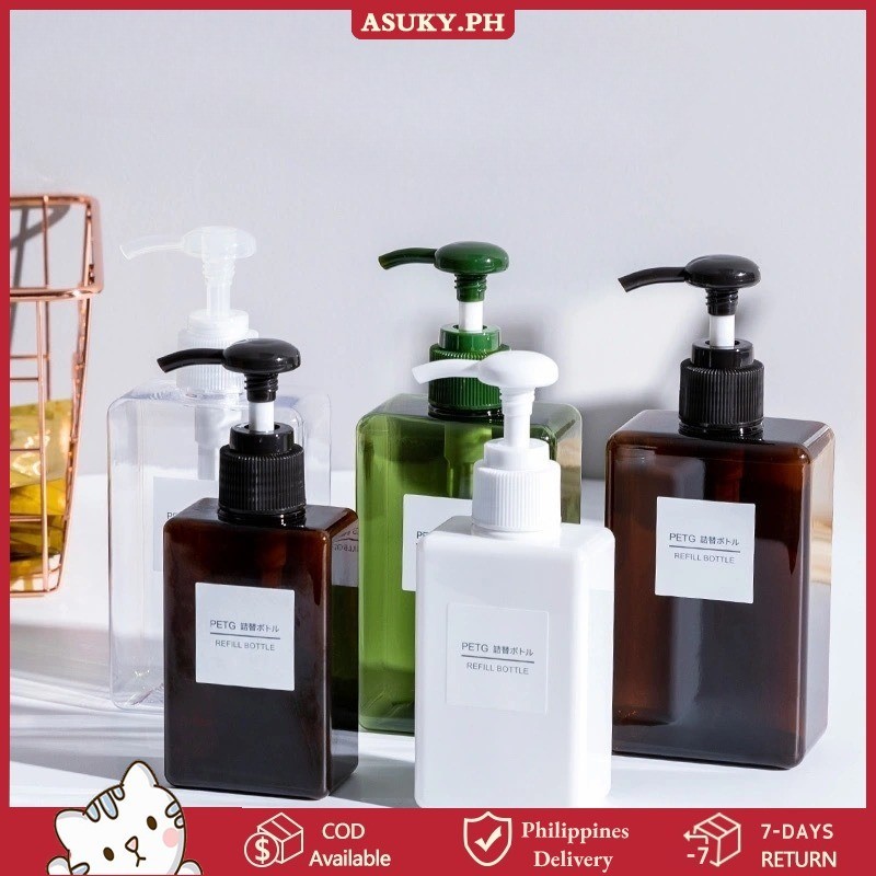 Plastic Pump Dispenser Press Bottle Portable Traveling Split Shampoo ...