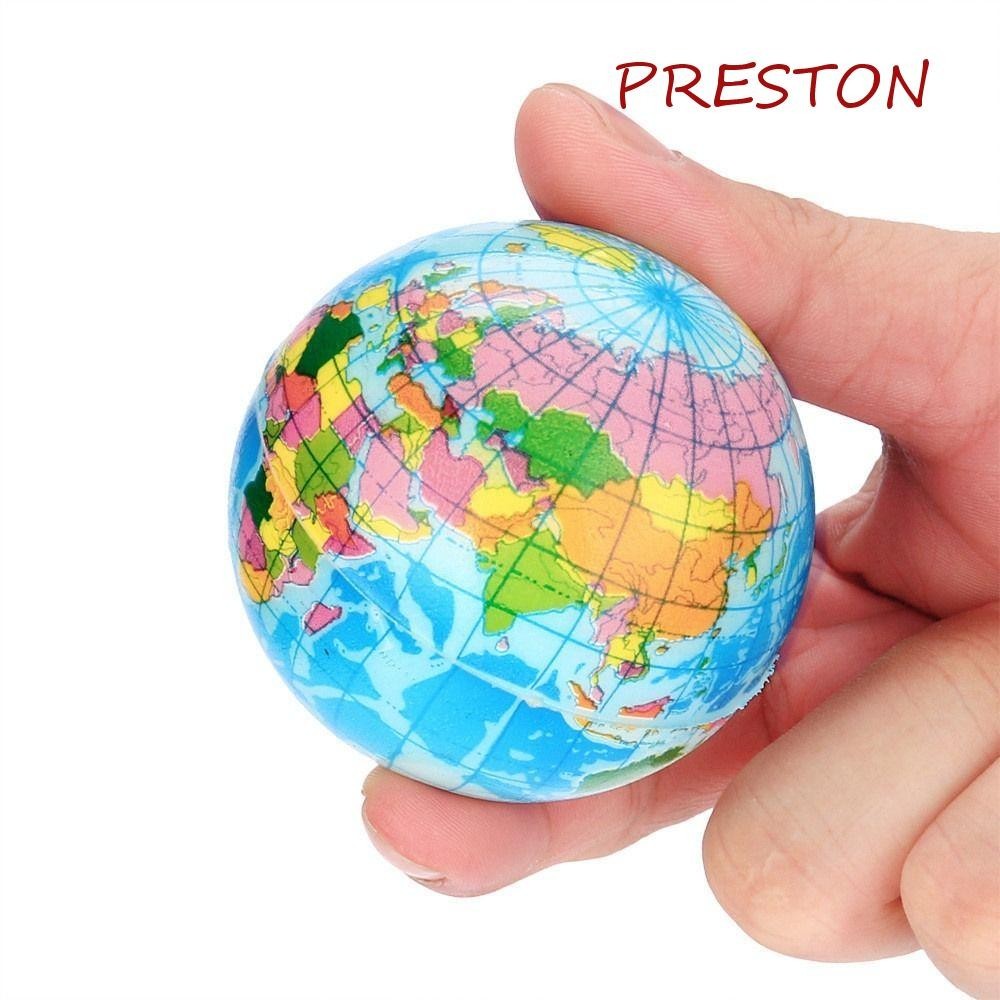 PRESTON World Map Foam Ball Wrist Exercise Funny Gift Earth Globe Model ...