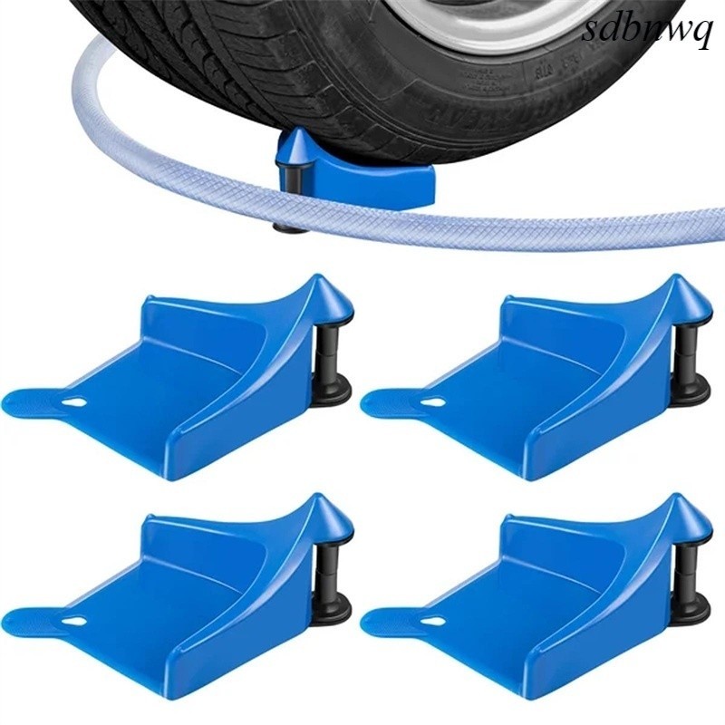 Heavy Duty Rubber Car Vehicle Parking Wheel Stoppers Tire Chocks Blocks ...