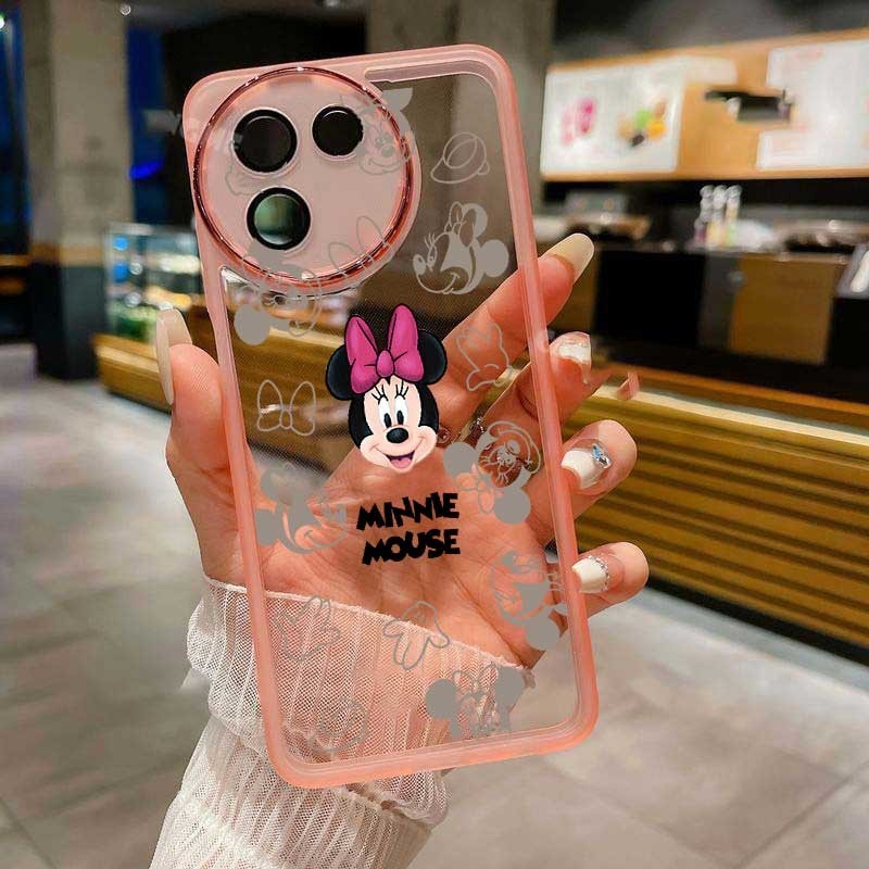 VIVO V30e Casing Cartoon Minnie Mobile Case Cute Mouse Clear Candy ...