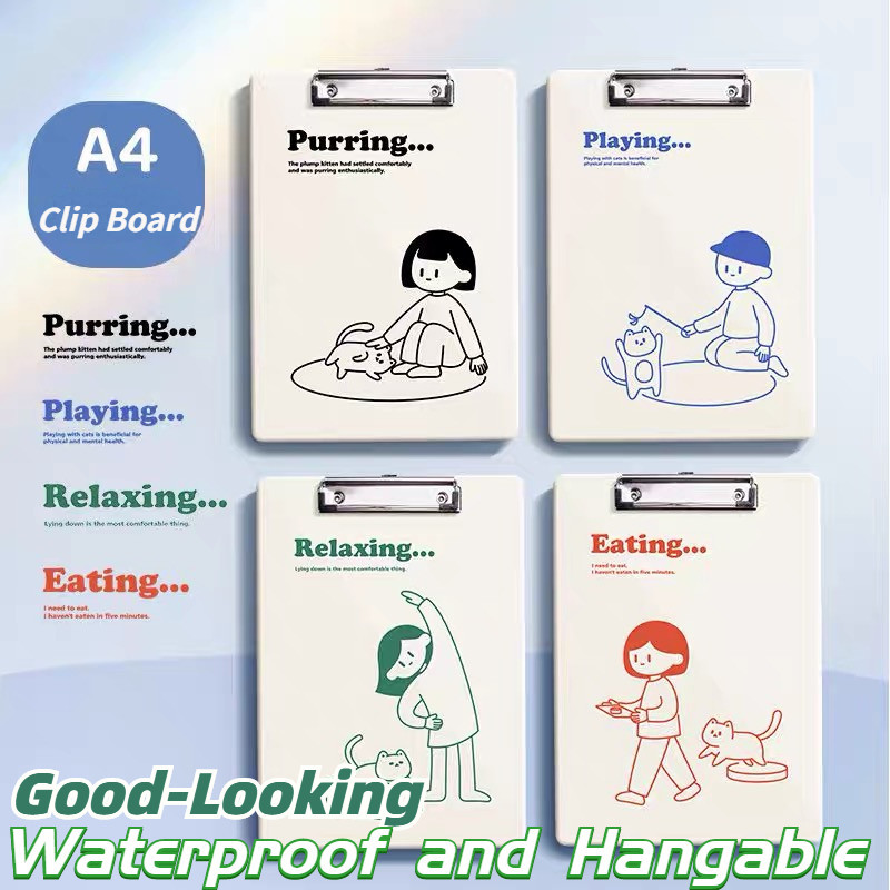 A4 Clipboard Cardboard Clip Board Clip Pad Folder File Paper Folder ...