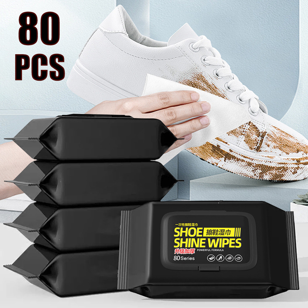 Sneaker Disposable Quick Cleaning Wet Wipes / White Shoe Fast Cleaning ...