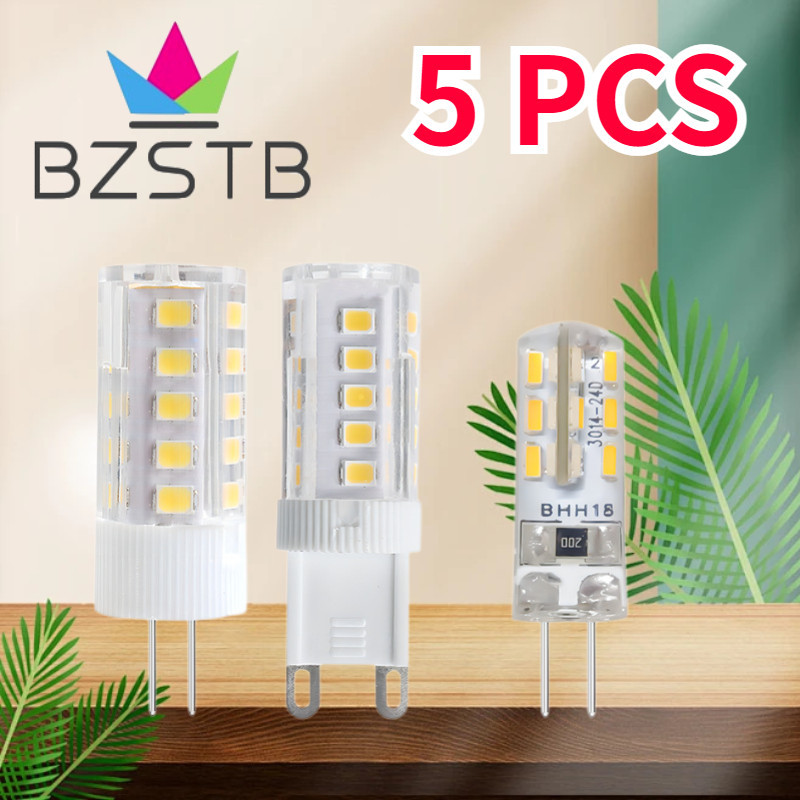 BZSTB 5PCS Dimmable LED Corn Bulb,3V,5V,12V,Super Bright Small Bulb,G4 ...