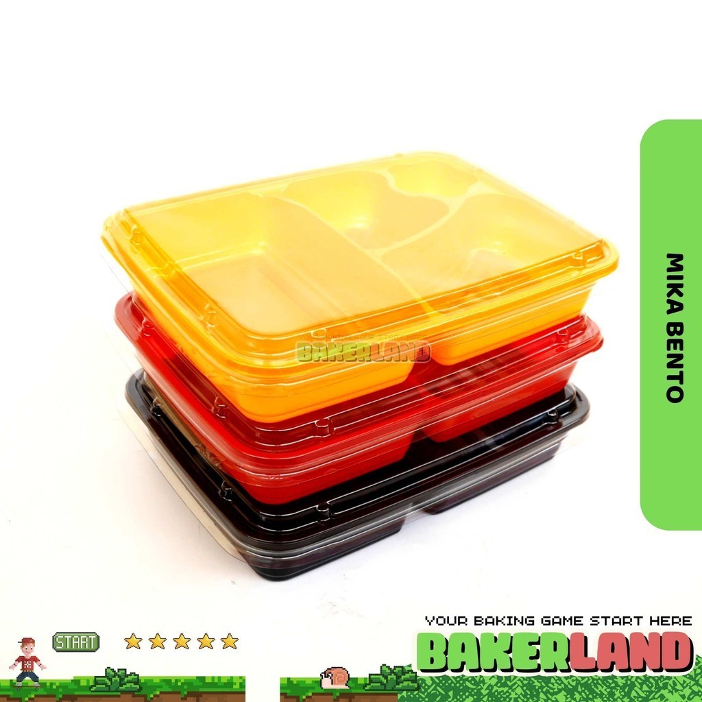Mika Bento/Mika Bento 4-piece/Bento Tray/Lunch Box/Plastic Food ...