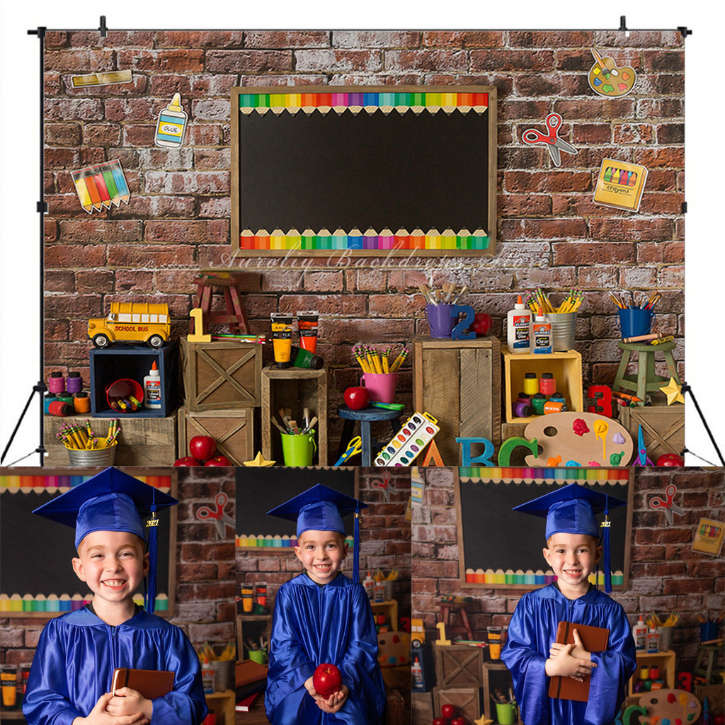 Crafty Corner Vintage Red Wall Backdrops Kids Photography Props Child ...