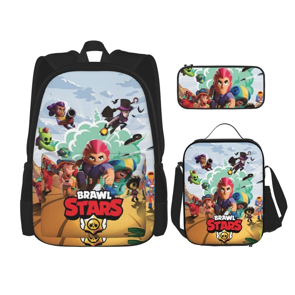 Brawl Stars Backpack Kids School Bookbag Set for Teen Girls Elementary ...