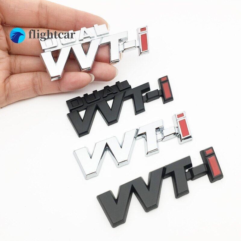 GG+flightcar Car 3D Metal DUAL VVT-i VVTi Logo Decal Sticker For TOYOTA ...