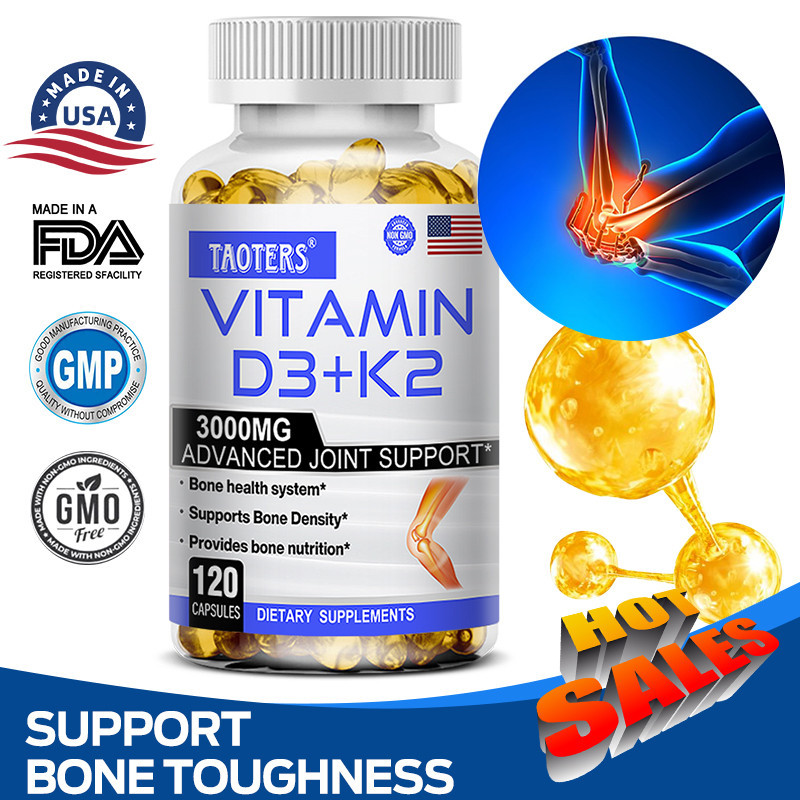 Vitamin D3 K2, Joint, Heart, Bone and Body Defense Support Supplement ...