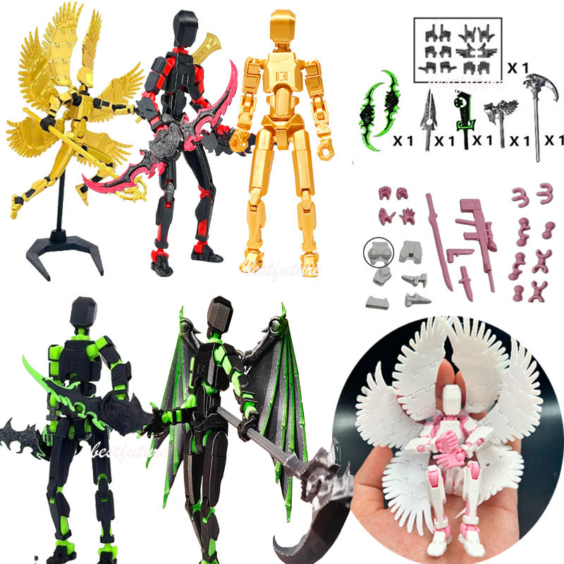 T13 3D Lucky 13 Action Figure Dummy 13 Decompressio Multi Jointed ...