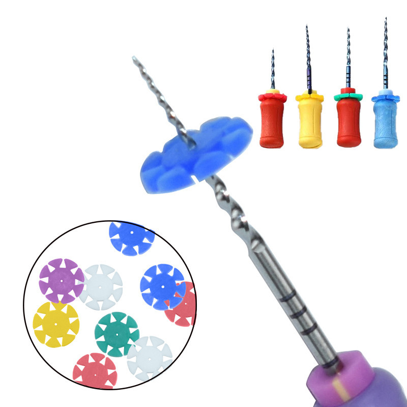 100Pcs Dental Endo Root Canal File Counters Marking Circle Ring ...